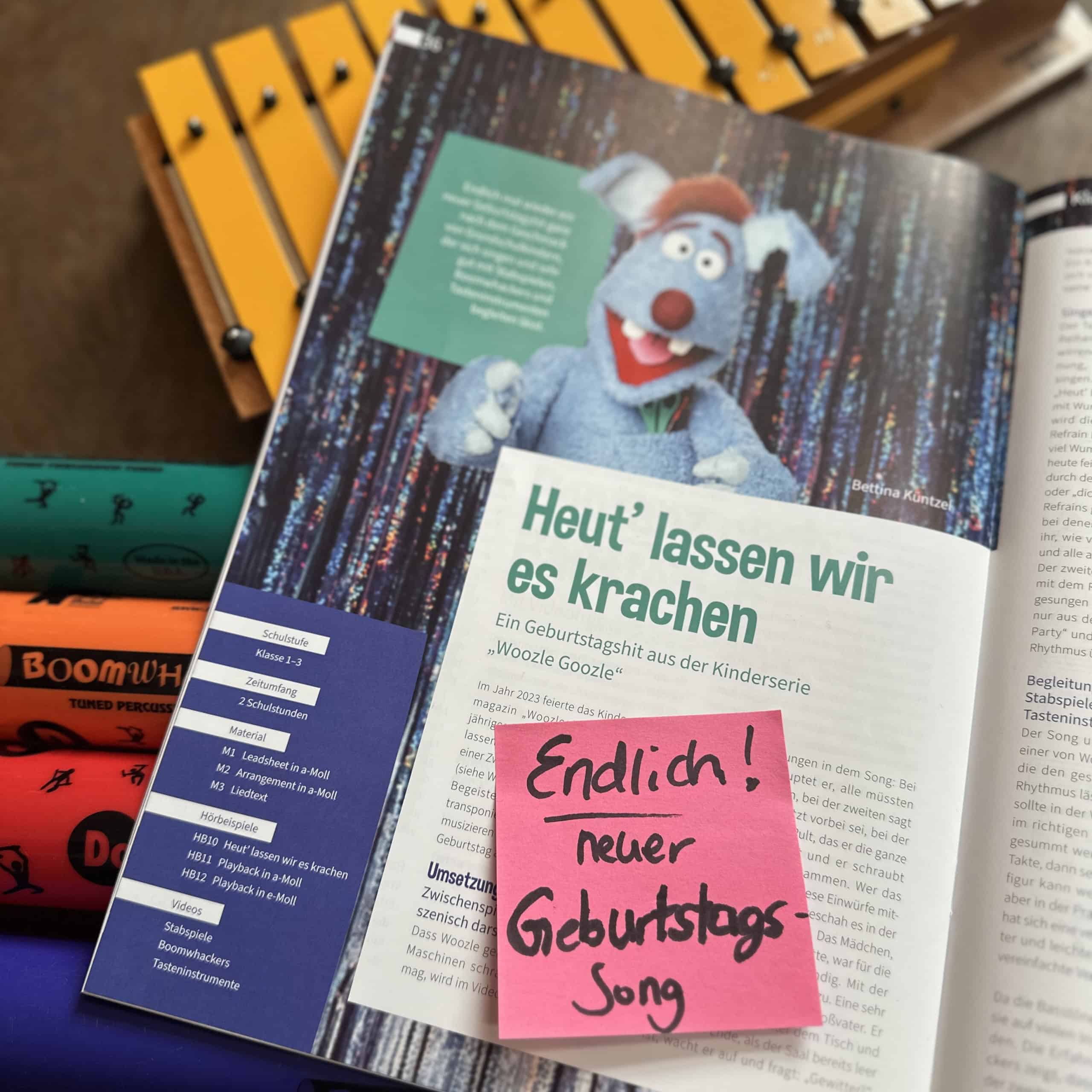 „Heut‘ lassen wir es krachen“ Hit zum Geburtstag - Grundschule - Lugert ...