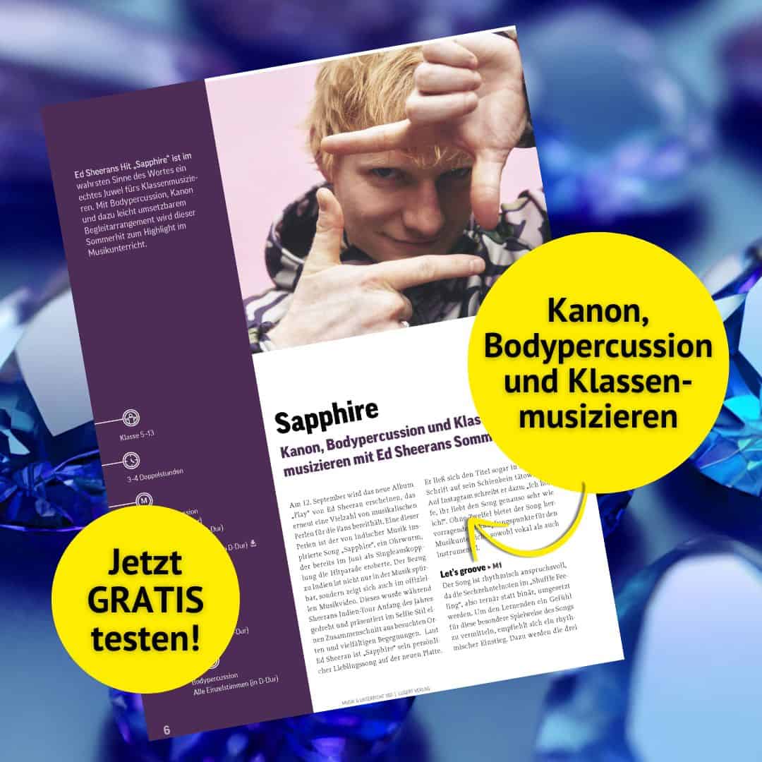 Ed Sheerans „Sapphire“ mit Bodypercussion, Kanon & Klassenmusizieren ...